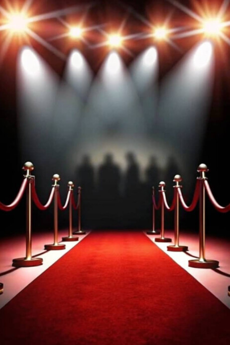 Modern & Minimal Red Carpet Celebrity Entrance Poster Template ...