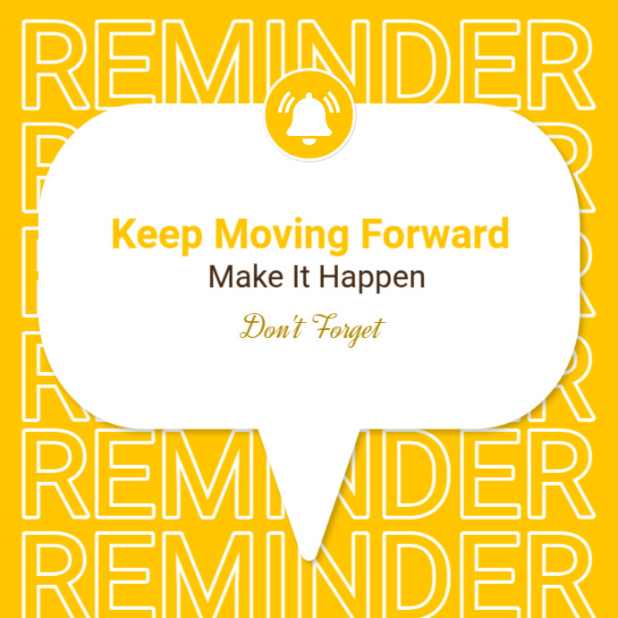 Modern & Minimal Reminder Notice Announcement Instagram Post Template ...
