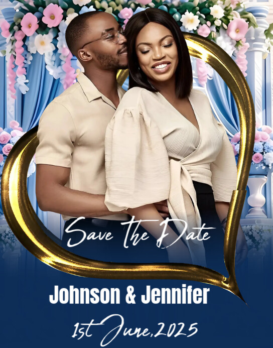 Copy of Modern & Minimal Save The Date Poster/wallboard | PosterMyWall