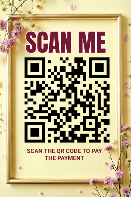 Modern & Minimal Scan Me Banner 4' × 6' Template | PosterMyWall