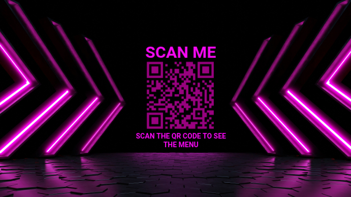 Modern & Minimal Scan Me Digital Display (16:9) Template | PosterMyWall