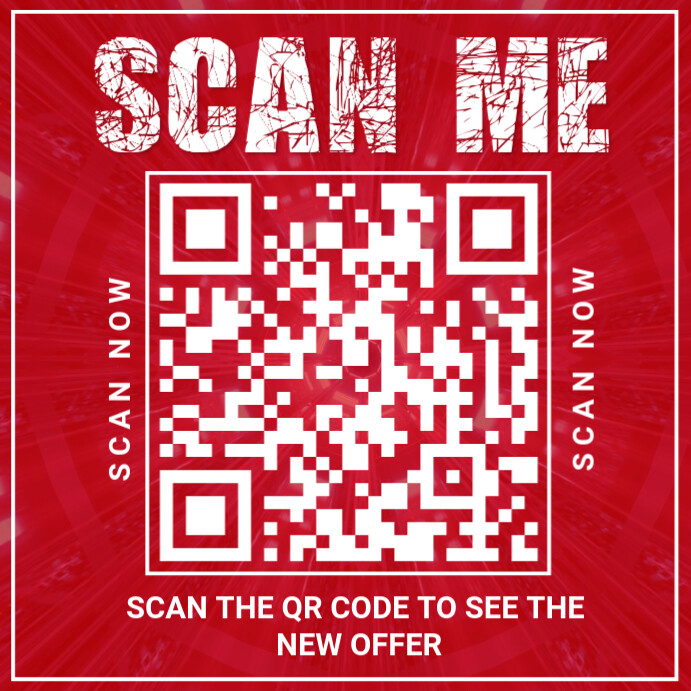 Modern & Minimal Scan Me Instagram Post Template | PosterMyWall