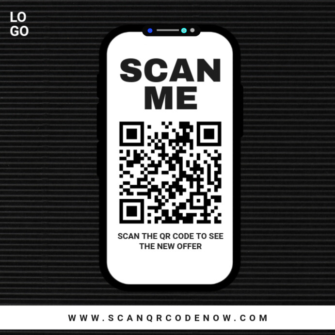 Copy of Modern & Minimal Scan Me Instagram Post | PosterMyWall
