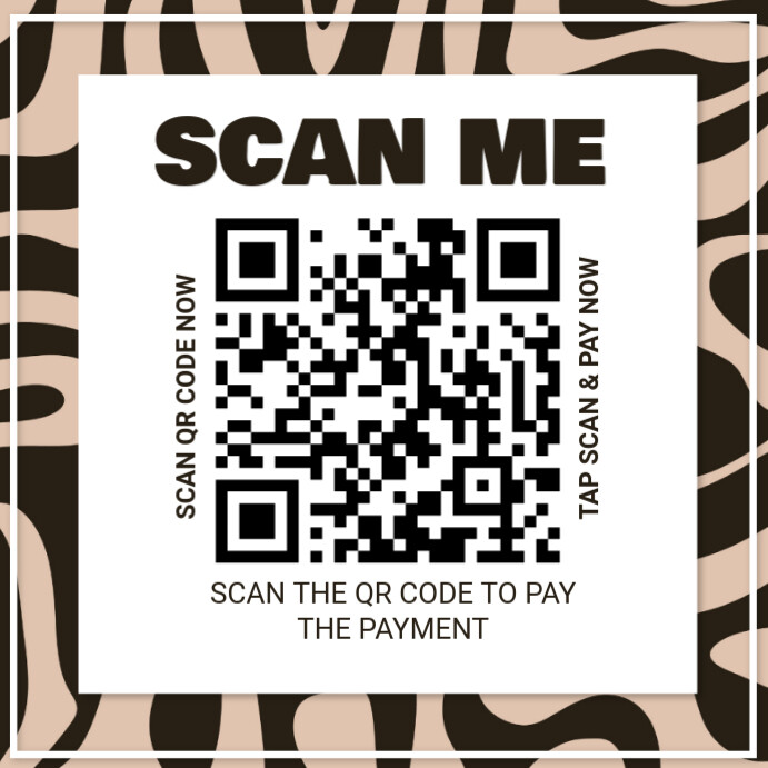 Modern & Minimal Scan Me Instagram Post Template | PosterMyWall