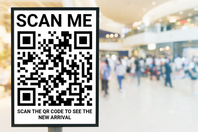 Modern & Minimal Scan Me Label Template | PosterMyWall