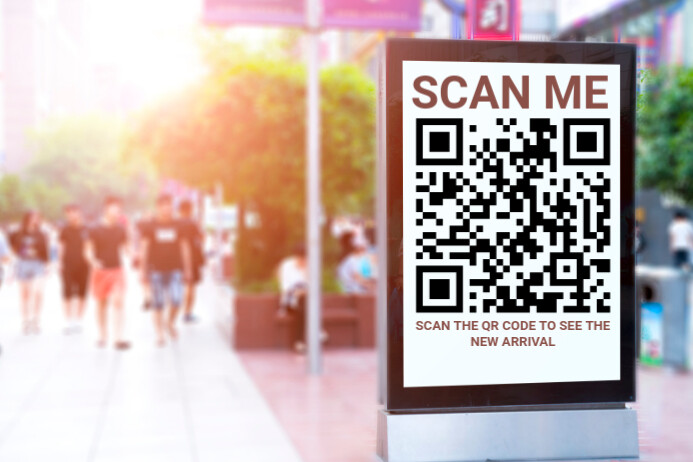 Modern & Minimal Scan Me Label Template | PosterMyWall