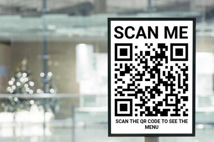 Copy of Modern & Minimal Scan Me Label | PosterMyWall