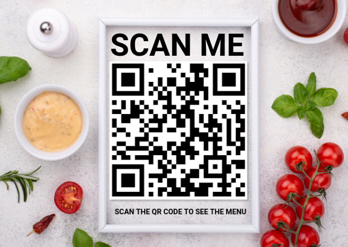 Modern & Minimal Scan Me Postcard Template | PosterMyWall