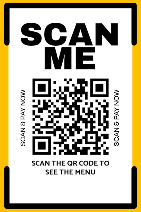 Copy of Modern & Minimal Scan Me Poster | PosterMyWall