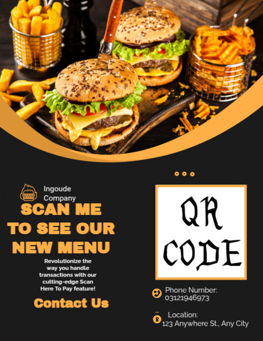 Modern & Minimal Scan Me Poster Flyer (us Letter) Template | PosterMyWall