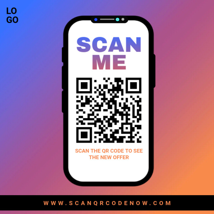 Copy of Modern & Minimal Scan Me Poster Instagram Post | PosterMyWall