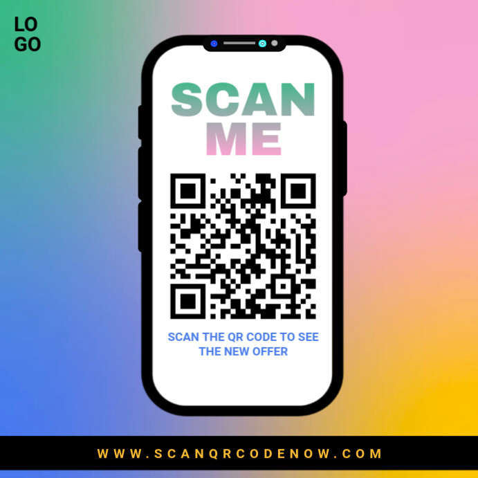 Copy of Modern & Minimal Scan Me Poster Instagram Post | PosterMyWall