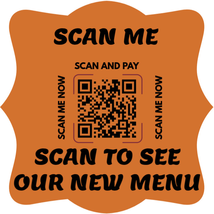 Plantilla de Modern & Minimal Scan Me Poster Instagram Post | PosterMyWall