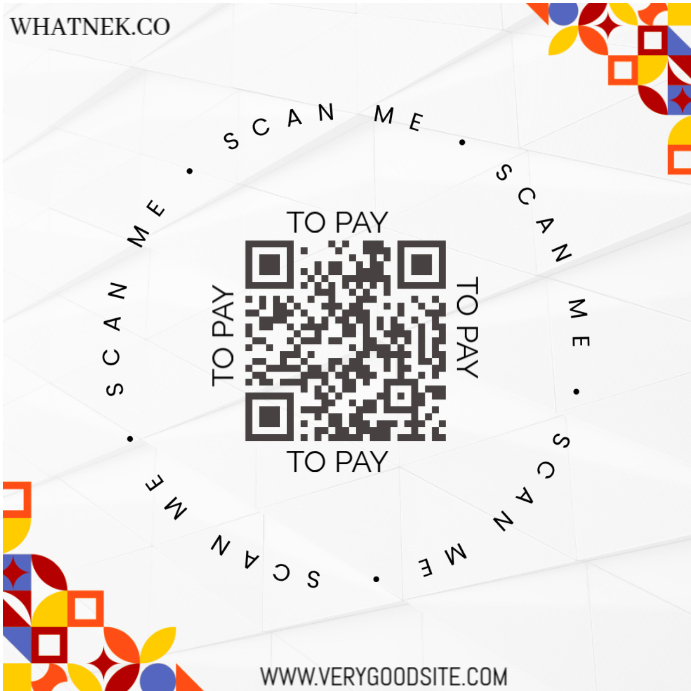 Modern & Minimal Scan Me Qr Code Instagram Post Template | PosterMyWall