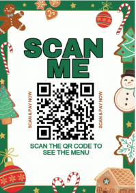 White Modern & Minimal Scan Qr Code A4 Template | PosterMyWall