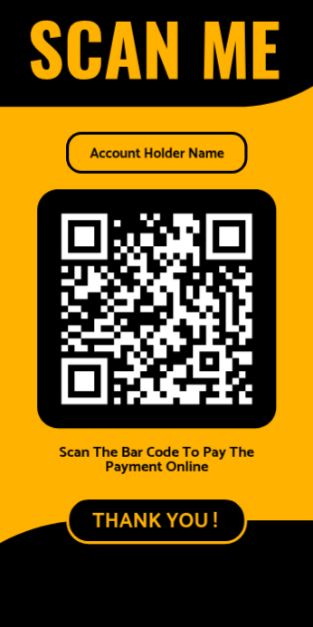 Modern & Minimal Scan Qr Code Roll Up Banner 3' × 6' Template ...