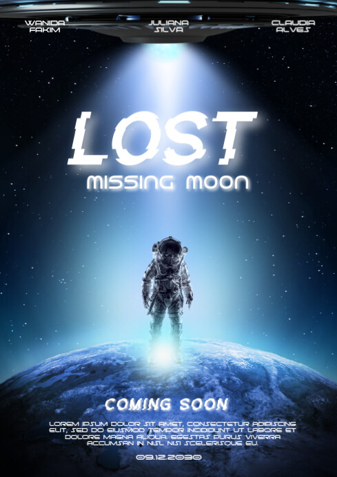 Modern & Minimal Science Fiction Movie Poster A4 Template | PosterMyWall