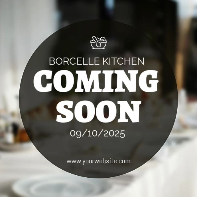 Copy of Modern & Minimal Simple Coming Soon Restaurant Opening ...