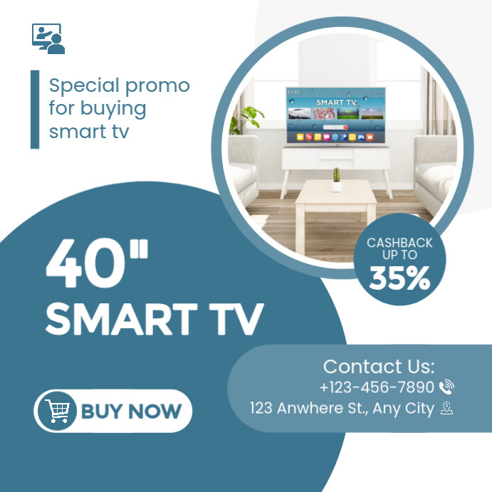 Copy of Modern & Minimal Smart Tv Instagram Post | PosterMyWall