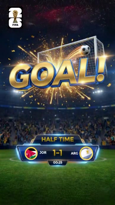 Modern & Minimal Soccer Match Score Update Story Instagram Reel ...