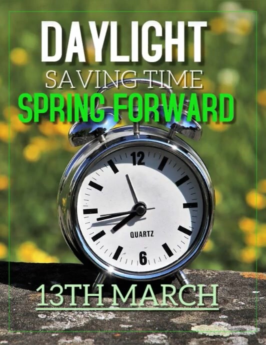 Modern & Minimal Spring Forward Flyer Flyer (us Letter) Template ...