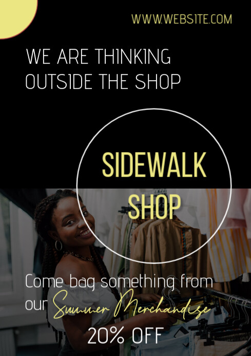 Modern & Minimal Summer A4 Ad Template | PosterMyWall