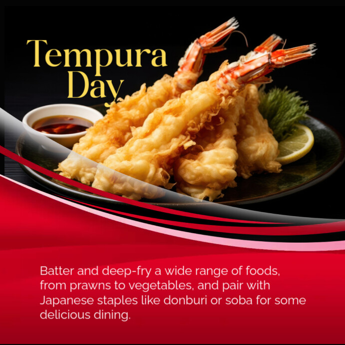 Copy of Modern & Minimal Tempura Instagram Post | PosterMyWall