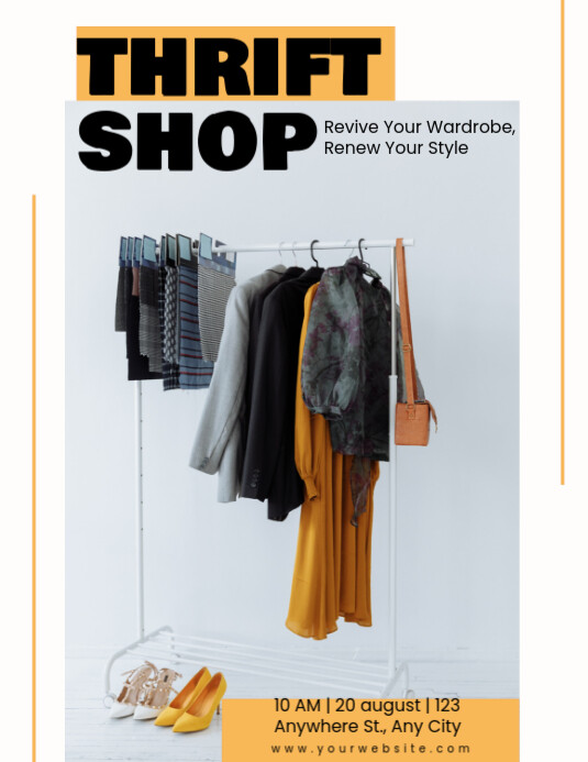 Copy of Modern & Minimal Thrift Shop Flyer (us Letter) | PosterMyWall