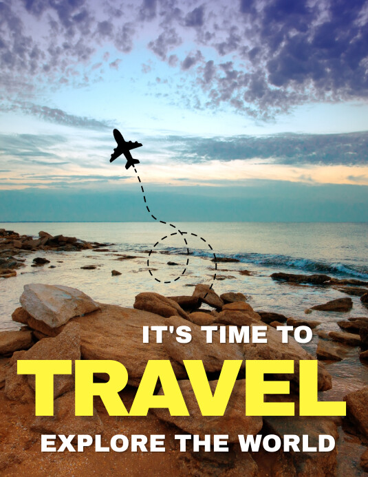 Plantilla de Modern & Minimal Travel Pamflet (letter As) | PosterMyWall