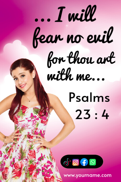 Copy of Modern & Minimal Trending Inspirational Bible Quote Poster ...