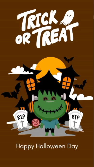 Plantilla de Modern & Minimal Trick Or Treat Instagram Reel | PosterMyWall