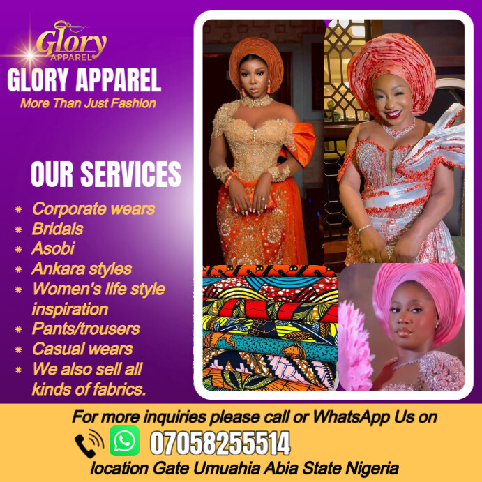 Copy of Modern & Minimal Unique African Fashion Line/ Store Marketing ...