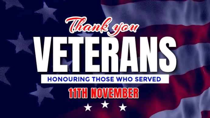 Copy of Modern & Minimal Veterans Day Celebration Template Digital ...