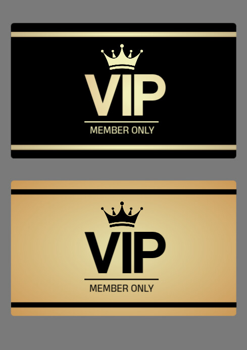 Modern & Minimal Vip Member Only A4 Template | PosterMyWall