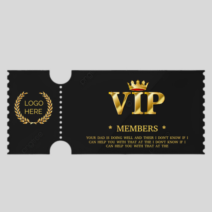 Copy of Modern & Minimal Vip Ticket Instagram Post | PosterMyWall