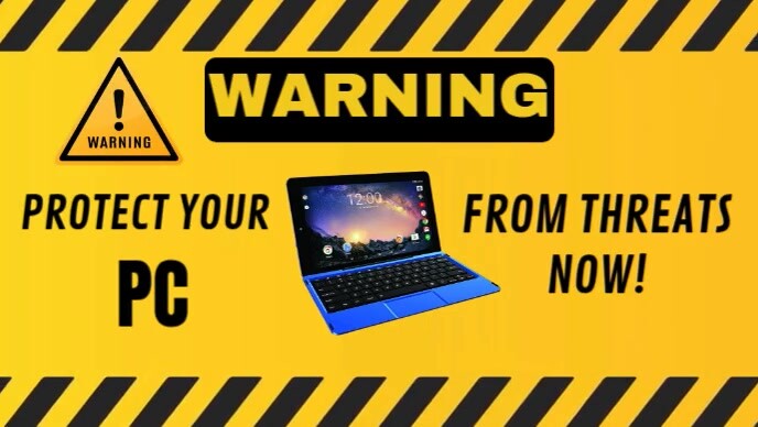 Copy of Modern & Minimal Warning, Pc Protection Youtube Thumbnail ...