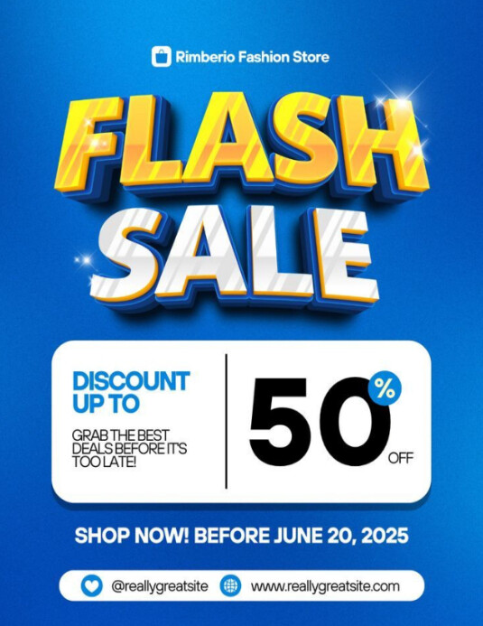 Modern & Minimal Weekend Kick-off Promotions Flyer (us Letter) Template ...