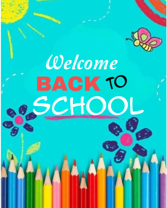 Modern & Minimal Welcome Back To School Instagram Portrait Template ...