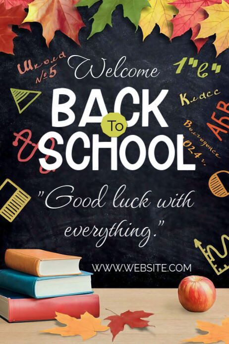Modern & Minimal Welcome Back To School Poster Template | PosterMyWall