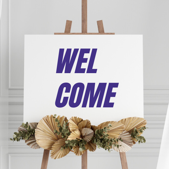 Copy of Modern & Minimal Welcome Instagram Post | PosterMyWall