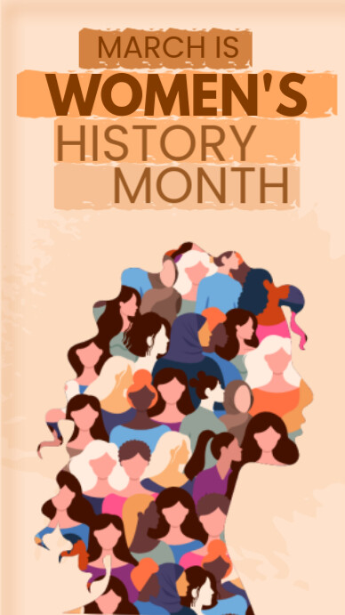 Modern & Minimal Women History Month Instagram Story Template ...