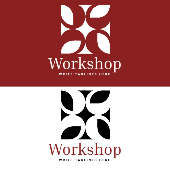 Modern & Minimal Workshop Logo Logo Template | PosterMyWall