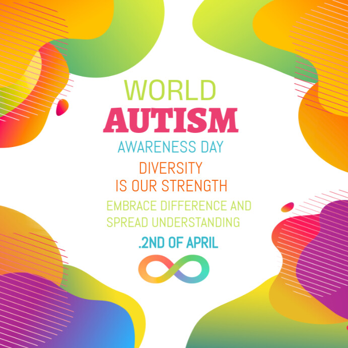 Modern & Minimal World/autism/awareness/day/colorful/brand/unique ...