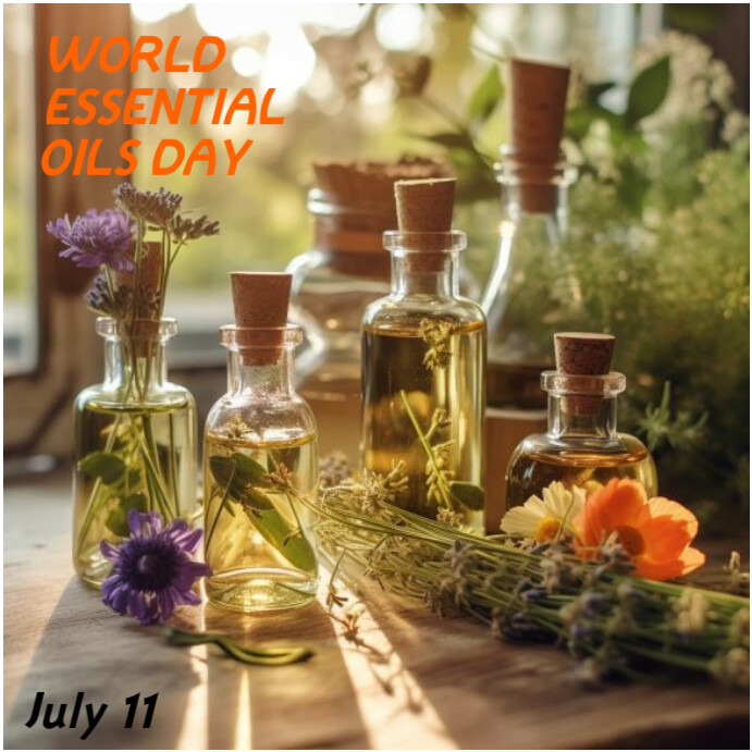 Copy of Modern & Minimal World Essential Oils Day Instagram Post ...