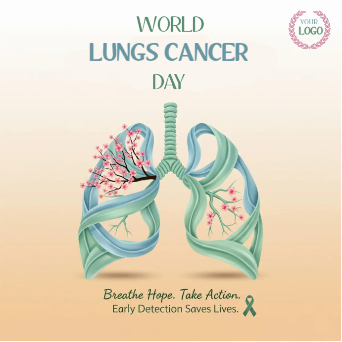 Modern & Minimal World Lungs Cancer Day | Healthy Lungs Beat Lung ...