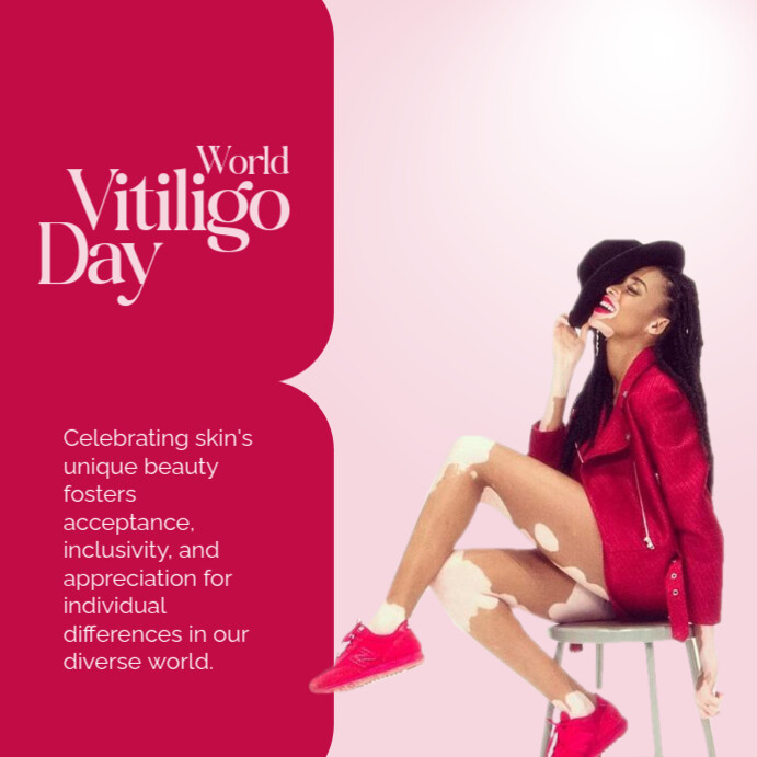 Copy of Modern & Minimal World Vitiligo Day Instagram Post | PosterMyWall