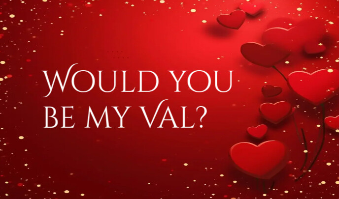 Modern & Minimal Would You Be My Val Tag: Valentine's Day Romantic Gift ...