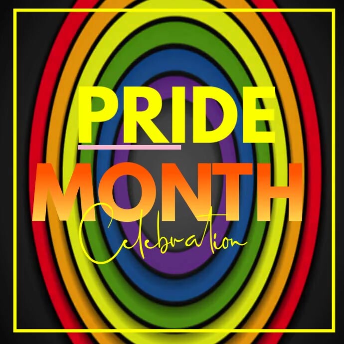 Copy of Modern & Minimal Yellow And Black Pride Month Celebration ...
