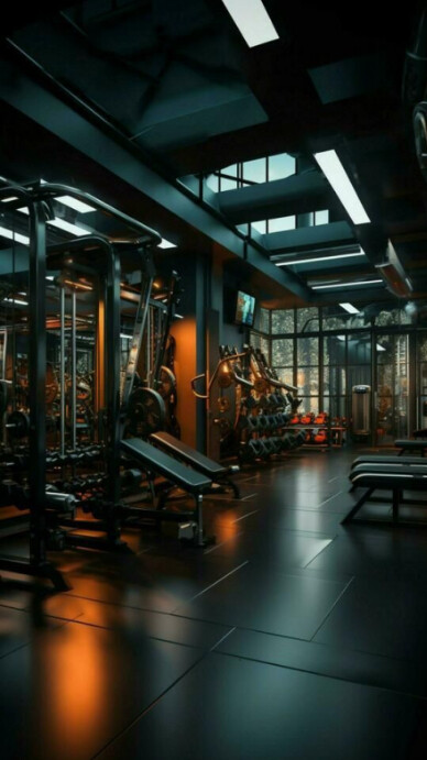 Plantilla de Modern & Minimal “modern Gym Interior | Fitness Motivation ...
