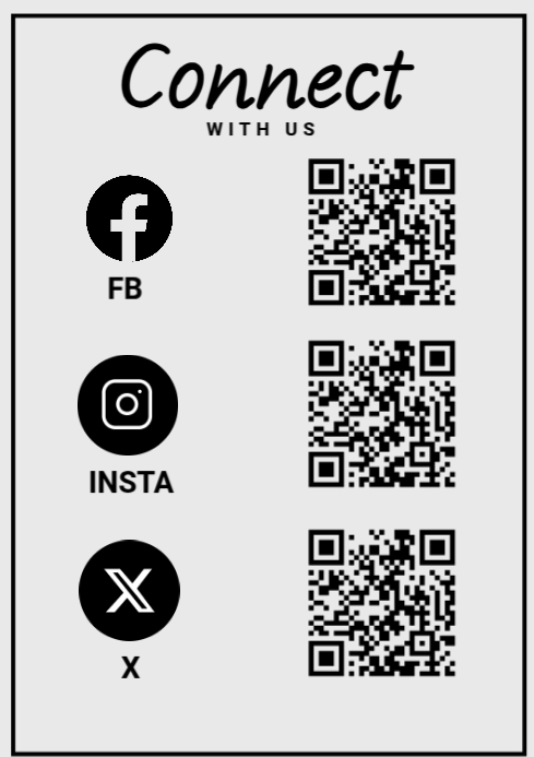 Modern & Minimal Scan Qr Code A4 Template | PosterMyWall